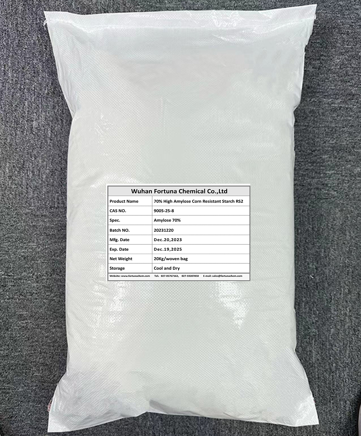 CAS Wholesale & Bulk, Food Raw Material 70% High Amylose Corn Resistant ...